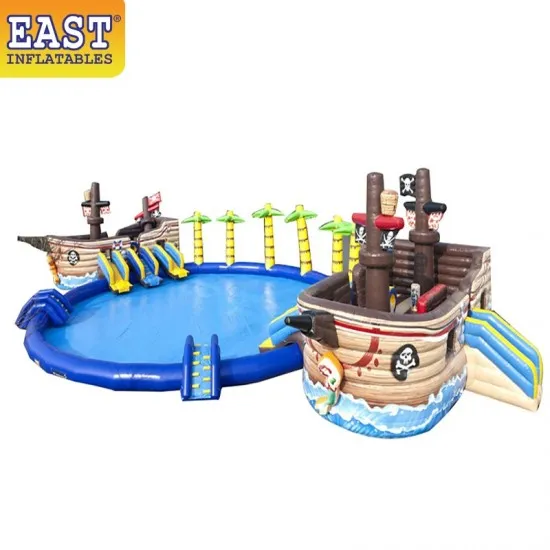 Pirate Ship Inflatable Water Park, Pirate Ship Inflatable Water Park ...